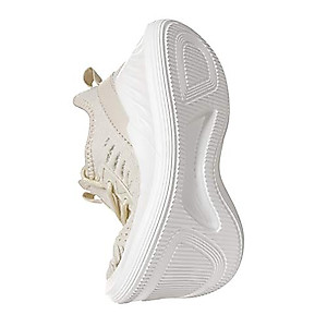 Womens Tennis Shoes - Women Sneakers Workout Running Walking Athletic Gym Fashion Lightweight Nursing Casual Light Shoes Beige Size 9