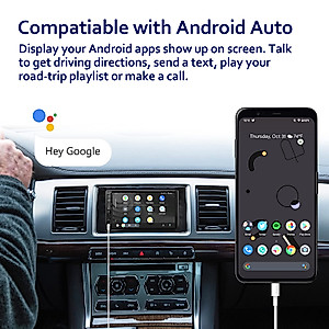 Double Din Car Stereo with Bluetooth - Corehan 7 Inch Touch Screen Car Radio AM FM Compatiable with Carplay Android Auto Mirror Link