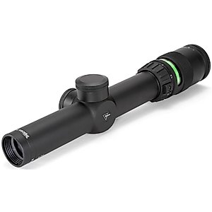 Trijicon TR24-C-200071 AccuPoint 1-4x24mm Riflescope, 30mm Main Tube, Standard Duplex Crosshair Retocle with Green Dot, Matte Black