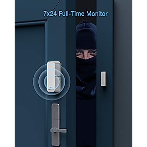 Smart Door Sensor 2 Pack, TESSAN WiFi Window Contact Sensor Work with Amazon Alexa, Google Assistant, No Hub Required, Trigger Phone Notification, Phone Alarm, Programmable with Smart Life Devices