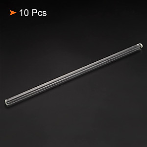 MECCANIXITY 3.3 Borosilicate Glass Stick 11.81" Length 10mm Dia Stir Rod Mixing Tools with Both Ends Round for Lab Kitchen Science 10Pcs