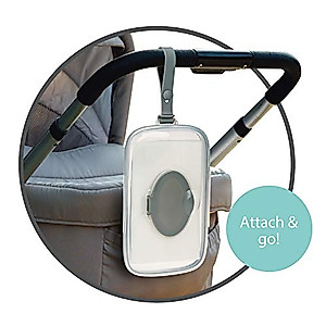 Dr. Talbot's Deluxe Baby Wipes Dispenser for Travel, Grey