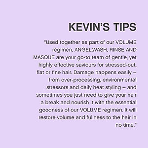 KEVIN.MURPHY BLONDE.ANGEL.WASH & BLONDE.ANGEL - Purple Shampoo for Blondes - Blonde Colour Conditioner - Colour Enhancement Hair Care - Colour Safe - Paraben/Sulphate Free - 250 mL / 8.4 fl oz, 2 Pack