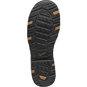 Danner 3" Caliper Aluminum Toe Work Boots for Men - Low-Top Full-Grain Leather Upper with Safety Toe, Comfort Cushioning, and Traction Heel Outsole, Brown Hot - 12 EE