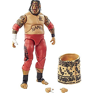 WWE MATTEL Umaga Royal Rumble Elite Collection Action Figure with Authentic Gear & Accessories, 6-in Posable Collectible Gift for Fans Ages 8 Years Old & Up,Multicolor
