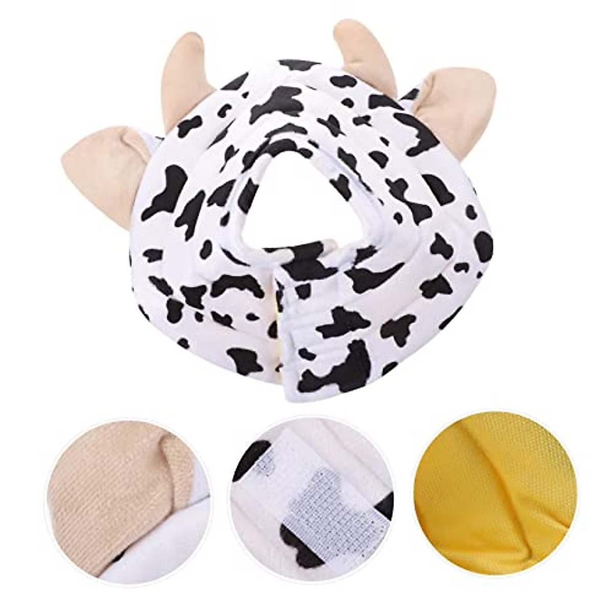 DOITOOL 3pcs Cat Collar Bite Pet Cone Pet Collar Wound Healing Cone Pet Elizabeth Collar Pet Protection Collar Pet Elizabethan Circle Collar for Puppy Pp Cotton White Cat Litter Small