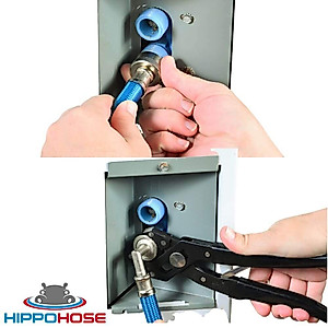 Steam Dryer Hose Install Kit (6 FT) - 3-Layer PVC Coated Stainless Steel - Burst Proof - Universal Fit to All Steam Dryer Brands - Includes 90 Degree Elbow, 1 Foot Inlet and Y Connector