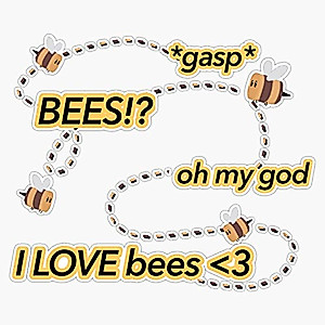 I Love Bees tubbo Dream SMP Bumper Sticker Vinyl Decal 5 inches