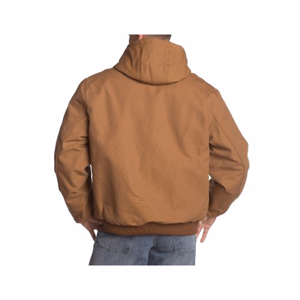 CarharttMenLoose Fit Firm Duck Insulated Flannel-Lined Active JacketBrownX-Large