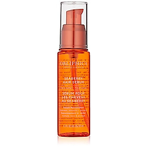 Obliphica Seaberry Leave in Hair Serum for Fine & Medium Hair - Vitamins and Omegas for Frizz Free & Nourished Hair - Hair Serum for Dry Hair and Growth - 2.2 Fl Oz