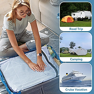 Hoodeet Mesh Laundry Bags for Delicates,30"x30" Extra Large Laundry Bags Mesh Wash Bags for Washing Machine, Delicate Laundry Bag, Travel Clothing Storage Bags for Cruise, Camping, College (2 Pack）