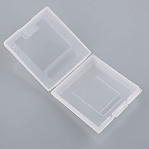 5pcs Hard Clear Plastic Cases Game Cartridge Cases for Gameboy Color GBC Game Card Cartridge Storage Case