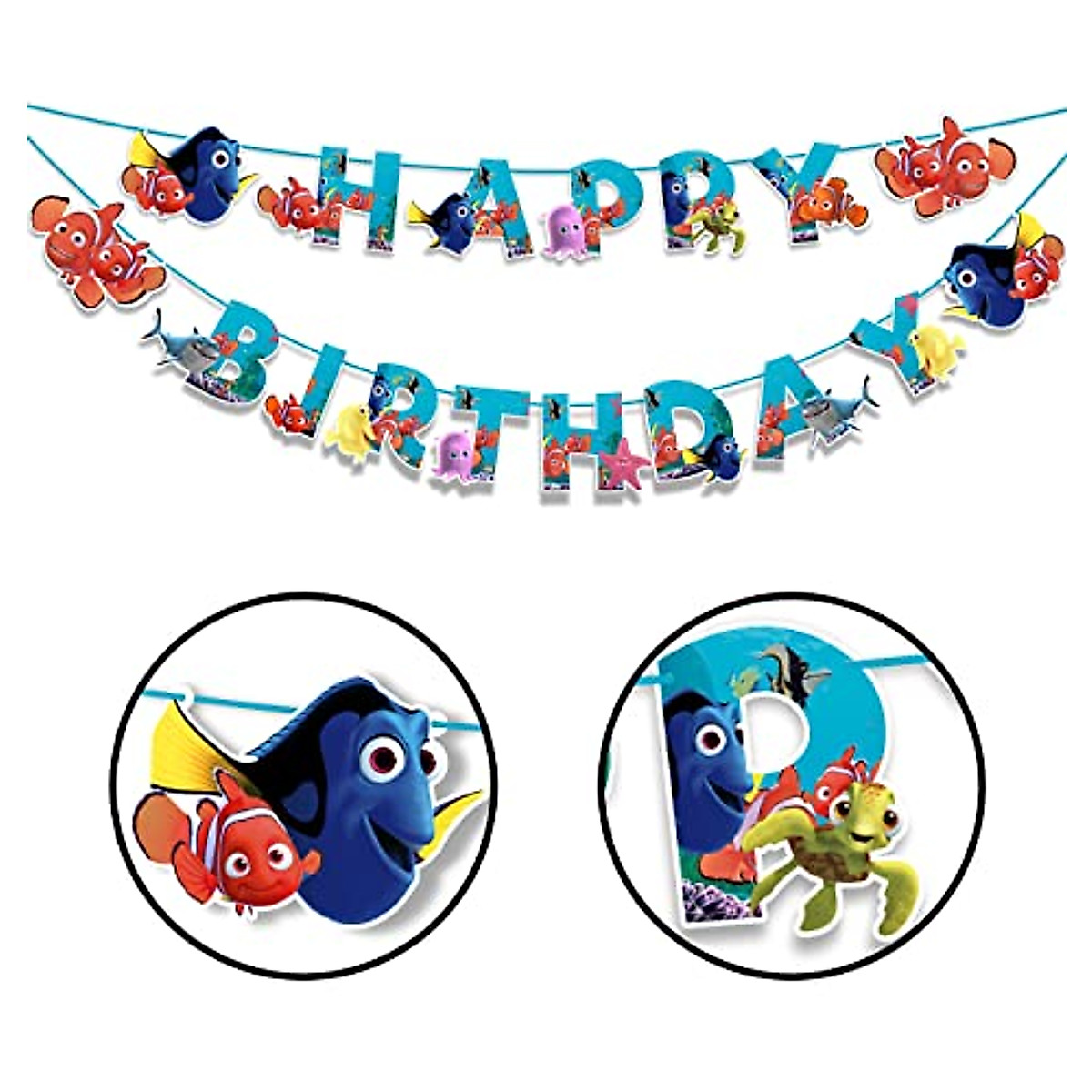 Seyal® Find Nemo Happy Birthday Banner