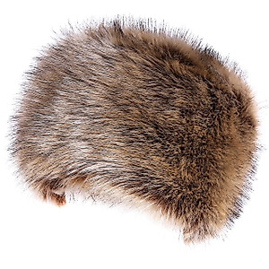 Soul Young Women's Winter Faux Fur Cossak Russian Style Hat(One Size,Nature)
