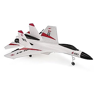 WLtoys XK A100-SU27 340mm Wingspan 2.4GHz 3D/6G System 6-Axis Gyro Remote Control Airplane with RC Transmitter & Lipo Battery - RTF RC Airplane Toy Vehicle for Adults (HELIDIRECT)