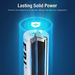 EBL AA Rechargeable Batteries 2800mAh (4 Pack) and AAA Rechargeable Batteries 1100mAh (4 Pack), 1.2V Ni-Mh Batteries Combo