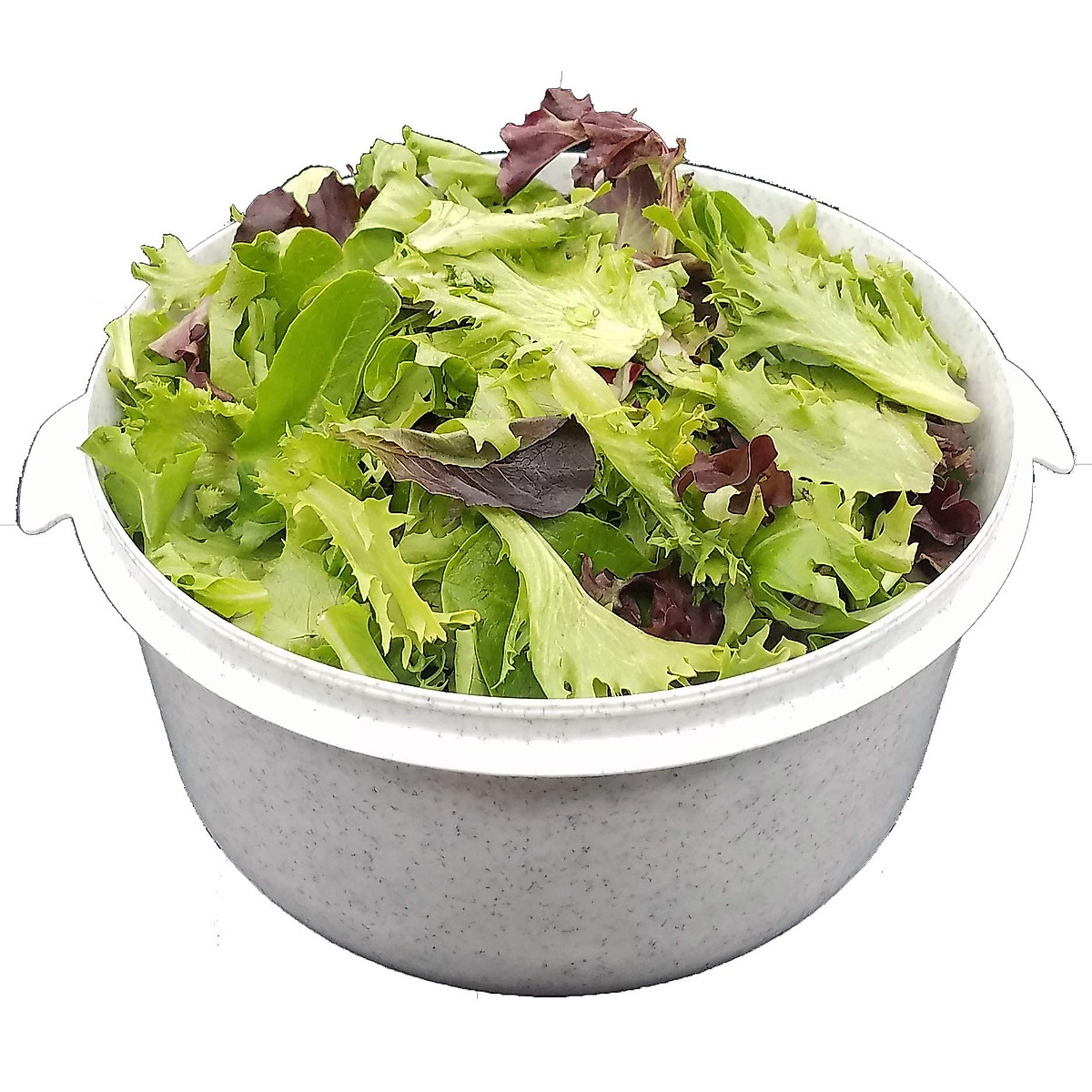 APSI Store Kernel Katcher Popcorn Bowl Set - Popcorn Sifter Shaker Kernel Catcher and Separator, Large and Reusable With Lid, Dishwasher Safe, Recycled Plastic with Handle (White Granite)