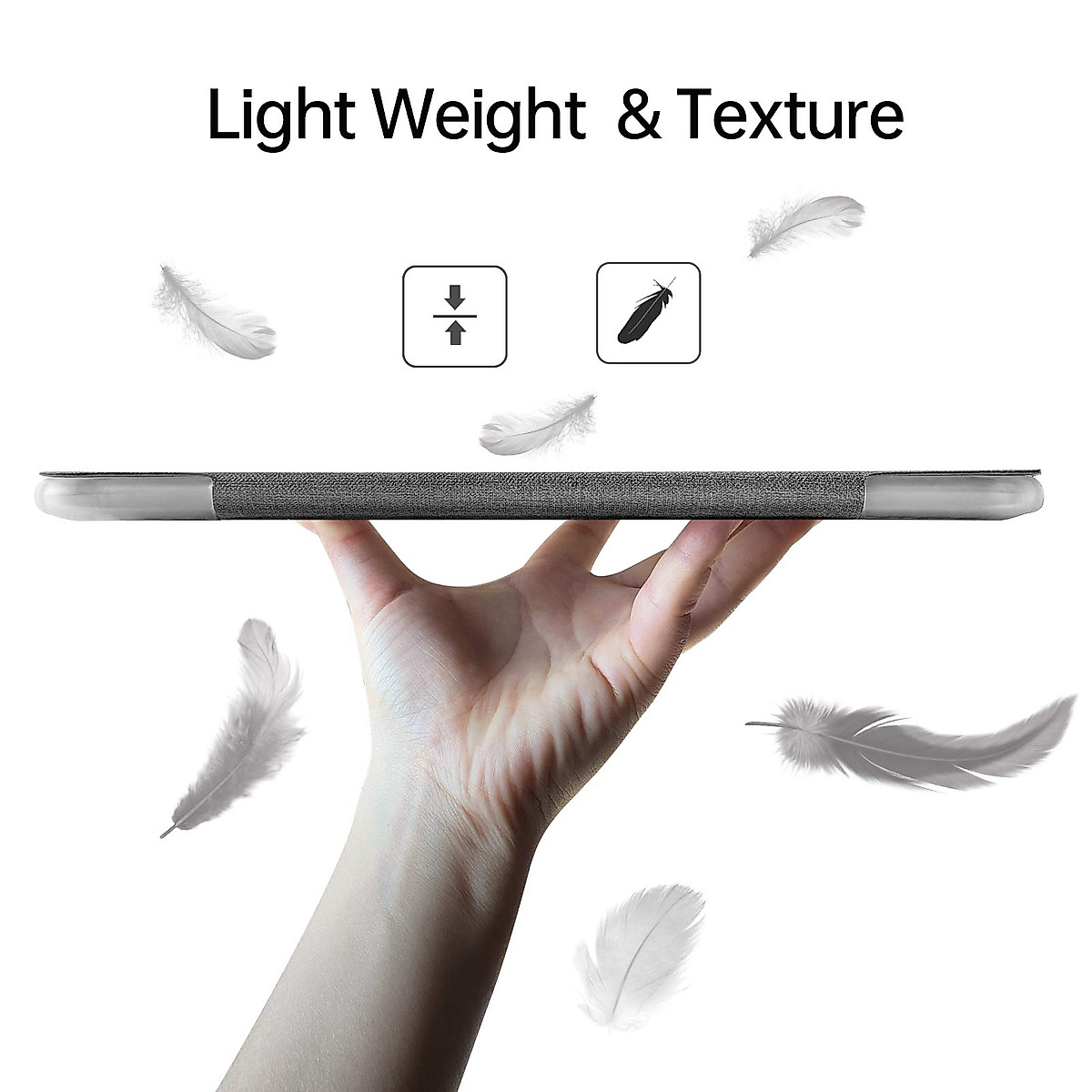Pritom 10 inch Tablet Cover Case Compatible with Pritom Touch 10 or M10（3G Tablet 10 inch - Fixed Viewing Angle, Stand Folio and All-Round Protection