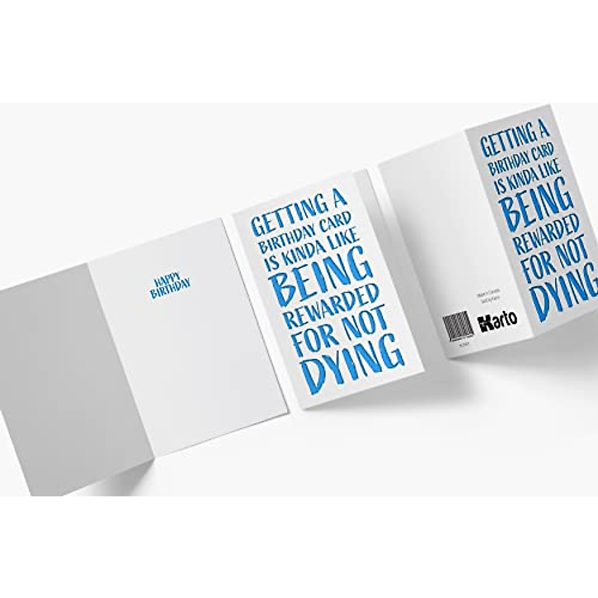 Funny Birthday Card For Men and Women, Large 5.5 x 8.5 Happy Birthday Card For Husband, Birthday Card For Brother - Birthday Card For Sister, Mom, Dad - Karto - Rewarded