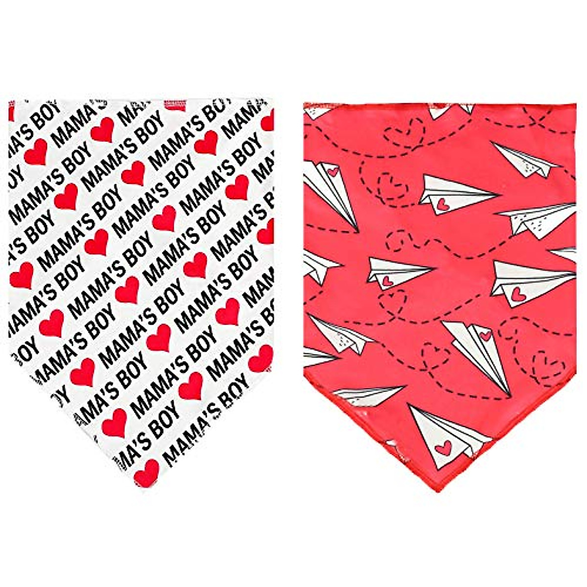2 Pack Valentine's Dog Bandana, Puppy Valentine Scarfs for Small Dogs Cats