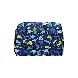 Yeshop Personalized Diaper Backpack Dinosaur Watercolor Multi Function Diaper Bag Travel Daypack Nursing Nappy Bag