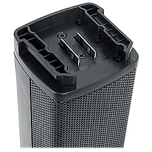 Rockville Titan Portable Array Battery Powered PA DJ Speaker System w/Subwoofer, Black