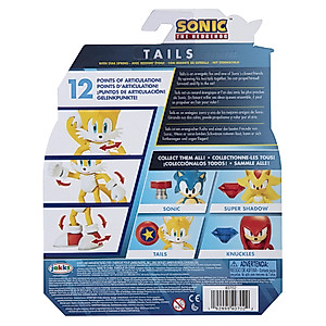Sonic The Hedgehog 4-Inch Action Figure Modern Tails with Star Spring Collectible Toy