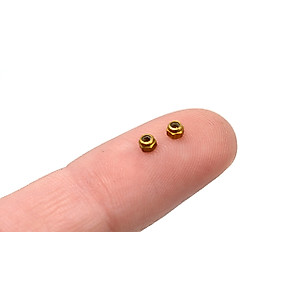 Teak Tuning Professional Fingerboard Lock Nuts, Nylon Insert, Gold (Pack of 6)