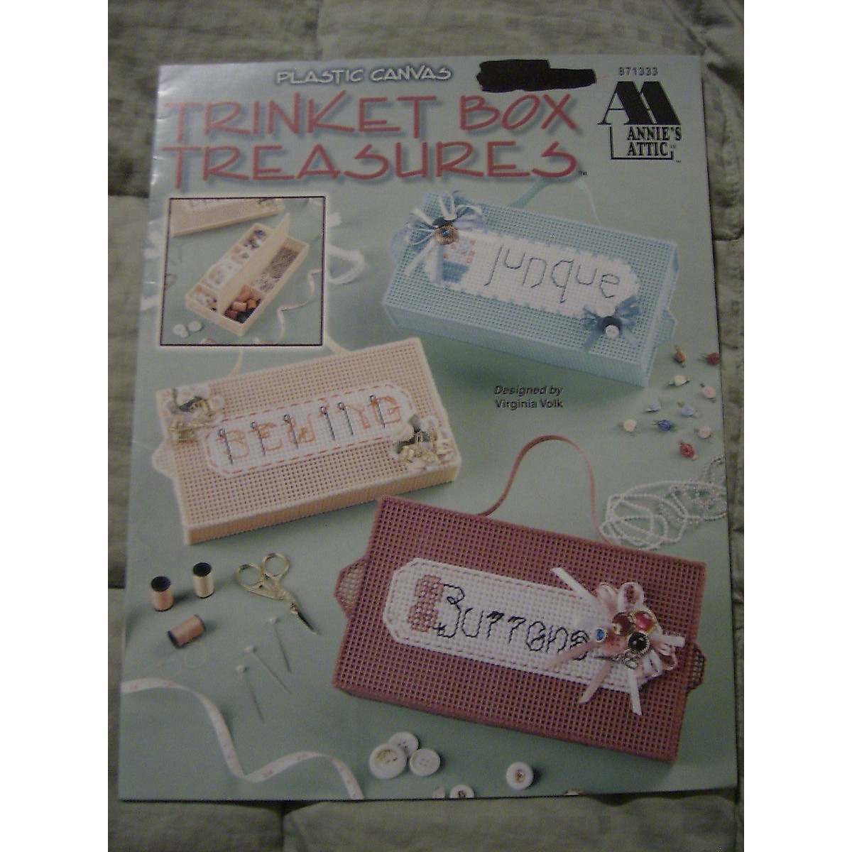Trinket Box Treasures Plastic Canvas Annies Attic 871333