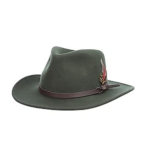 Scala Classico Men's Crushable Felt Outback, Pine, X-Large