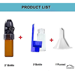 AKIRAMERUNA 6 Pack Leak-Proof Bottle Portable Pepper Shaker Outdoor Camping Travel