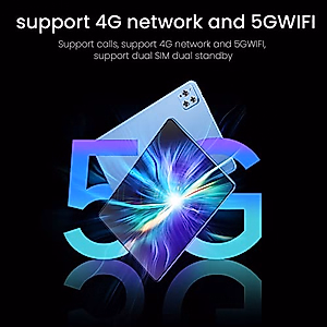 Garsentx 10 Inch Tablet, 6 GB RAM, 256 GB Storage, 1920 X 1200 IPS HD IPS Display, Octa Core Processor, 13 MP Camera, 4G Network Calling 5G WiFi Tablet PC, Bluetooth USB Type C GPS