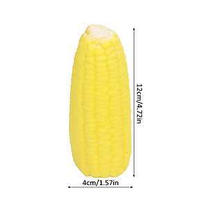 Puppy Teething Chew Toys, Latex Soft Dog Teething Corn Toys, 5 Pieces with Sound for Medium Dogs