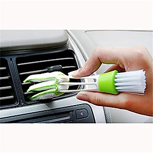 LIUCM Cleaning Brush For Air Outlet Of Two-Headed Car Air Conditioner, Soft Brush For Instrument Panel Dusting, And Cleaning Articles For Interior Decoration