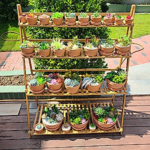 Yishang 3.5 Inch Shallow Terra Cotta pots with Saucer/Tray,Ceramic Clay Planter with Drain Hole for Succulent & Cactus Nursery Planter, DIY Craft Projects, Wedding and Party Favors