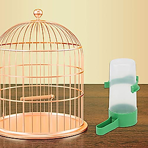 generic 1Set Birds Water Dinking Feeder Bird Water Container Automatic Water Machine Plastic Feeding Supplies Water Feeder Bottle Cage Supply for Home Garden