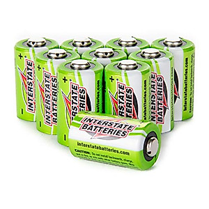 Interstate Batteries CR2 Lithium 3V Battery (10-Pack) 3 Volt 800 mAH Lithium CR2 (PHO0210A) Cameras, Camcorders, Chargers, Flashlights