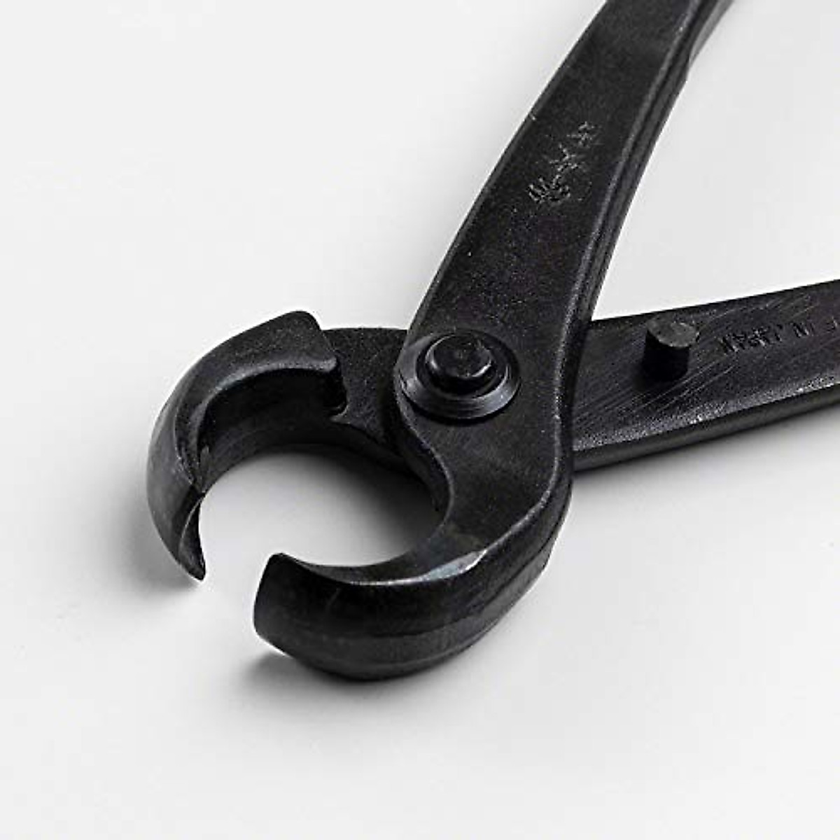 Hanafubuki Wazakura Hand Forged Knob Bonsai Cutter Made in Japan 8-1/4inch(210mm), Japanese Gardening Tools, Round Edge Concave Branch Cutter Black