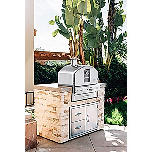 Summerset 'The Oven' Outdoor Built-in or Counter Top Large Capacity Gas Oven with Pizza Stone and Smoker Box, 304 Stainless Steel Construction, Liquid Propane