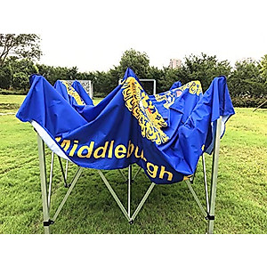 NaBai Canopy Pop Up Tent for Tradeshow 10 x 10 feet, Advertising Gazebos with Your Logo (10x10 top Canopy+one Full Wall+13kgs Aluminum Alloy Frame)