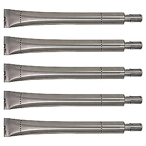 UpStart Components 5-Pack BBQ Gas Grill Tube Burner Replacement Parts for Broil King 9869-56 - Compatible Barbeque Stainless Steel Pipe Burners