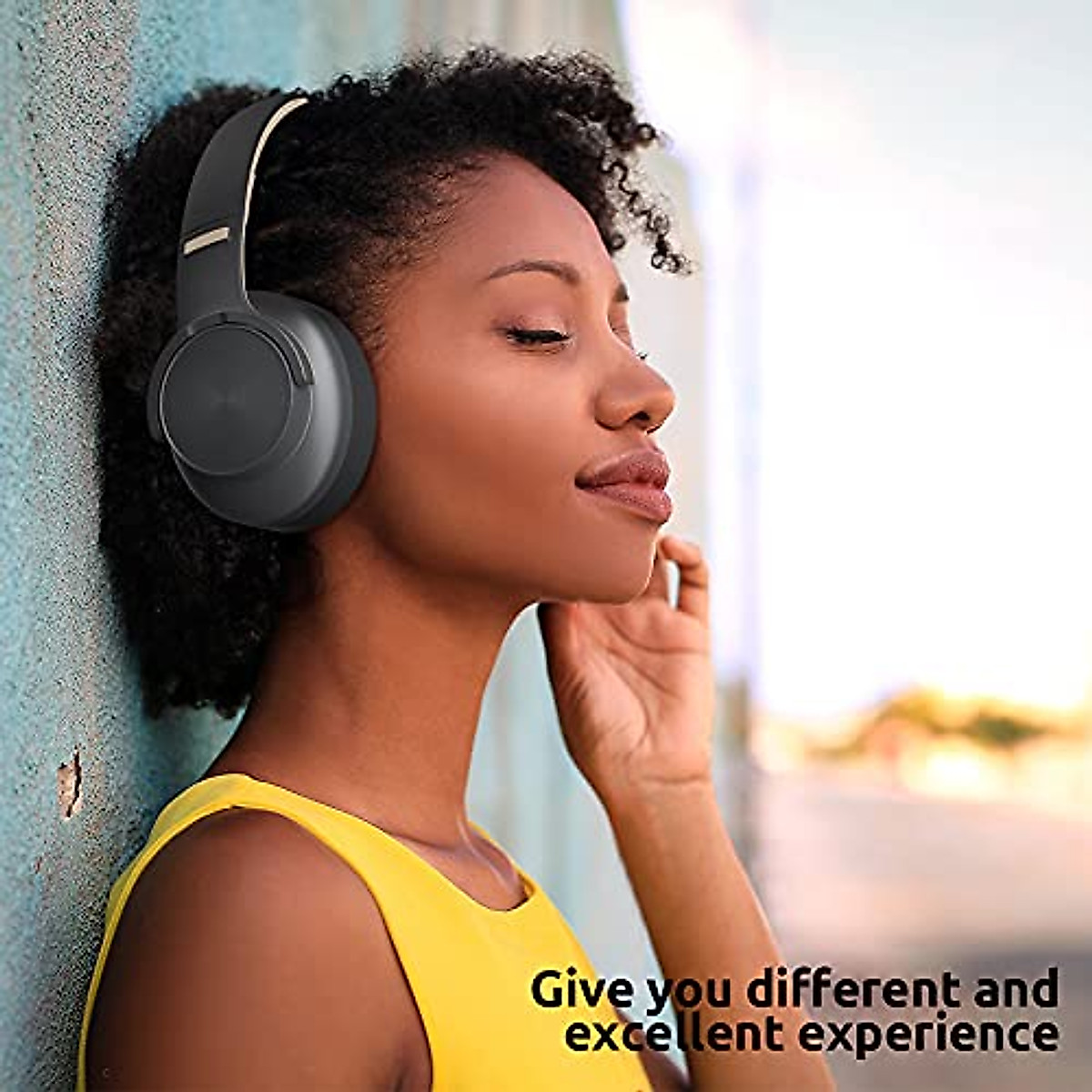 ELEHOT Direct Bluetooth Over-Ear Headphone Wireless Audio Touch Control Foldable and Built-in Microphone