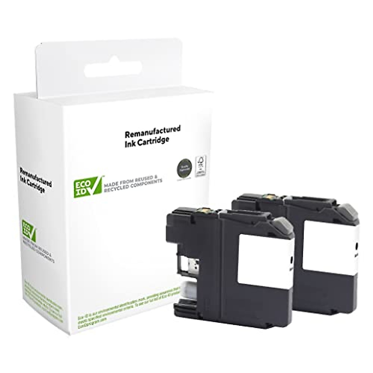 HiTouch Business Services Remanufactured Black High Yield Ink Cartridge Replacement for Brother LC103BK, 2/Pack