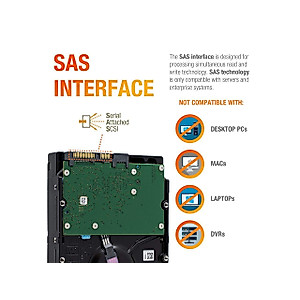 ST14000NM0048 Seagate 14TB SAS 12 Gb/s (Not SATA) Exos X14 (New with Warranty) 3.5 Inch 7200 RPM 256MB Cache 512e 4Kn Enterprise Hard Drive HDD