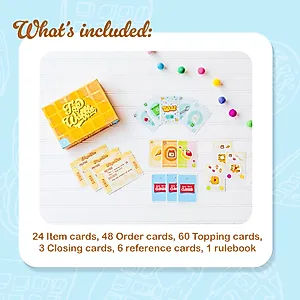 Lovemore Games Top Waffle Card Game - Beautifully Delicious Game for Kids, Teens, Adults, and Family Game Night - Great Gift for Ages 7+, 2-6 Players, 30-45 Minutes