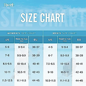 Tanamo Water Shoes for Women Men Quick-Dry Aqua Socks Swim Beach Shoes Barefoot Cruise Essentials Camping Accessories Pool Must Haves Size 7 8 9
