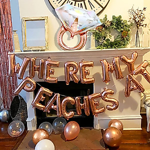 JeVenis Funny Bachelorette Party Decorations Bridal Shower Decorations Peaches Party Decorations Peach Bridal Shower Balloons