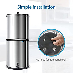 NSF/ANSI 372 Certified Water Filter, Replacement for Berkey® BB-9-2 Black Purification Elements and Berkey® Gravity Filter System, Pack of 2