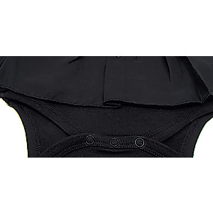 Stephan Baby My First Little Black Party Dress Ruffle-Skirted Diaper Cover, 3-6 Months