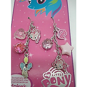 My Little Pony Charms Mismatched Drop Earrings - Pinkie Pie